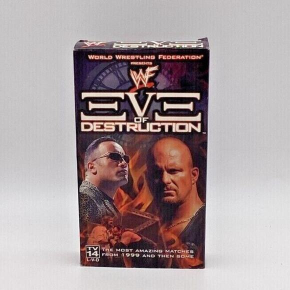 Other | Wwf Eve Of Destruction Vhs 200 Wwe Wcw Ecw Rare Wrestling Ppv ...